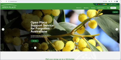 website survey 2024 | Open Place - Support Service for Forgotten ...
